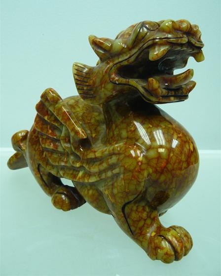 Pixiu Dragon Jade Dragon Jade Carving,WJ32
